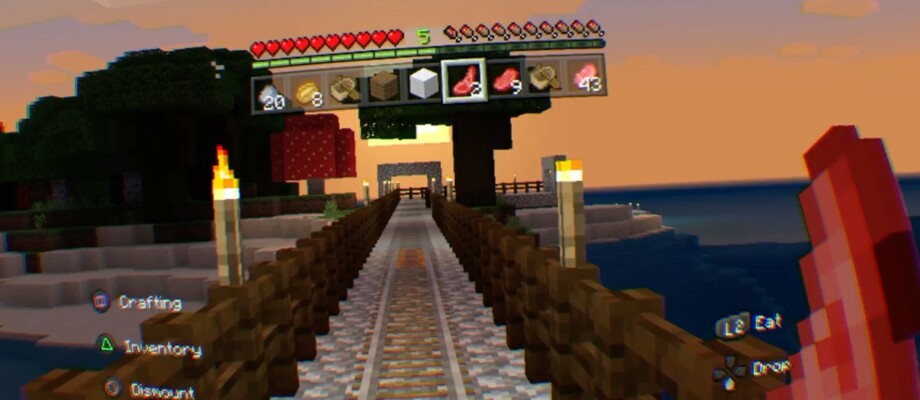 Minecraft VR auf der PlayStation mit PSVR ausprobiert