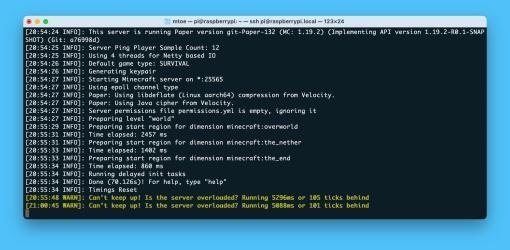 Java Minecraft Server 1.20 auf Raspberry Pi 4 mit Docker installieren