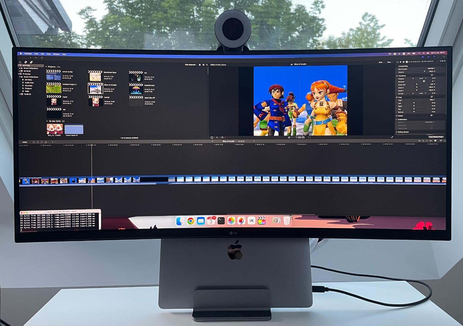 Home-Office Monitor: LG Curved Ultrawide mit USB-C für den Mac