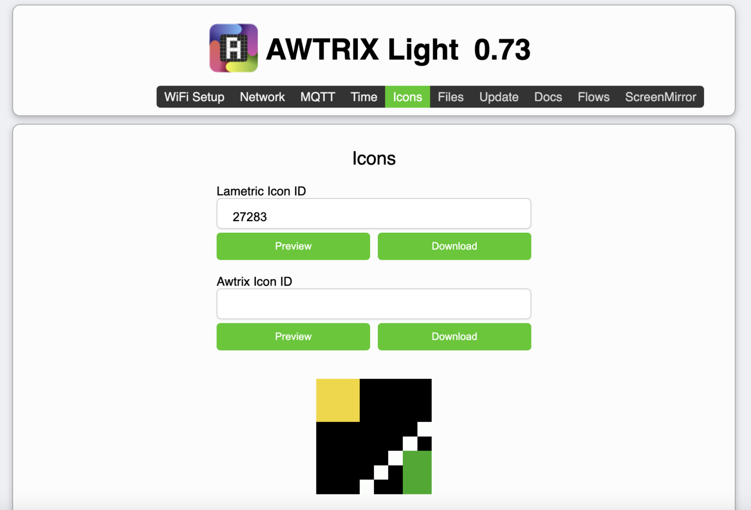 Ulanzi Awtrix: ioBroker-Anbindung für Spotify, Meross, Shelly und mehr