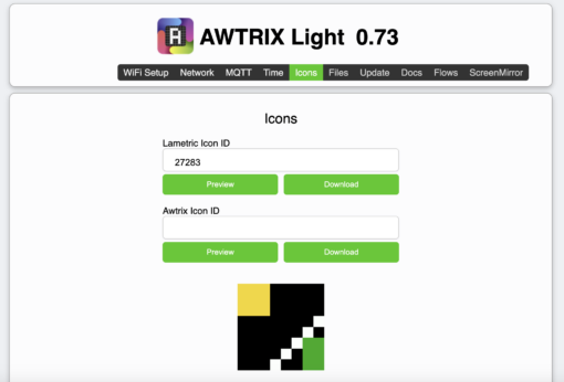 Ulanzi Awtrix: ioBroker-Anbindung für Spotify, Meross, Shelly und mehr