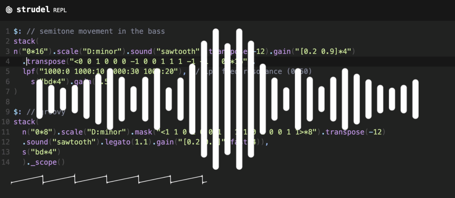 Strudel: Musik ist Code im Browser